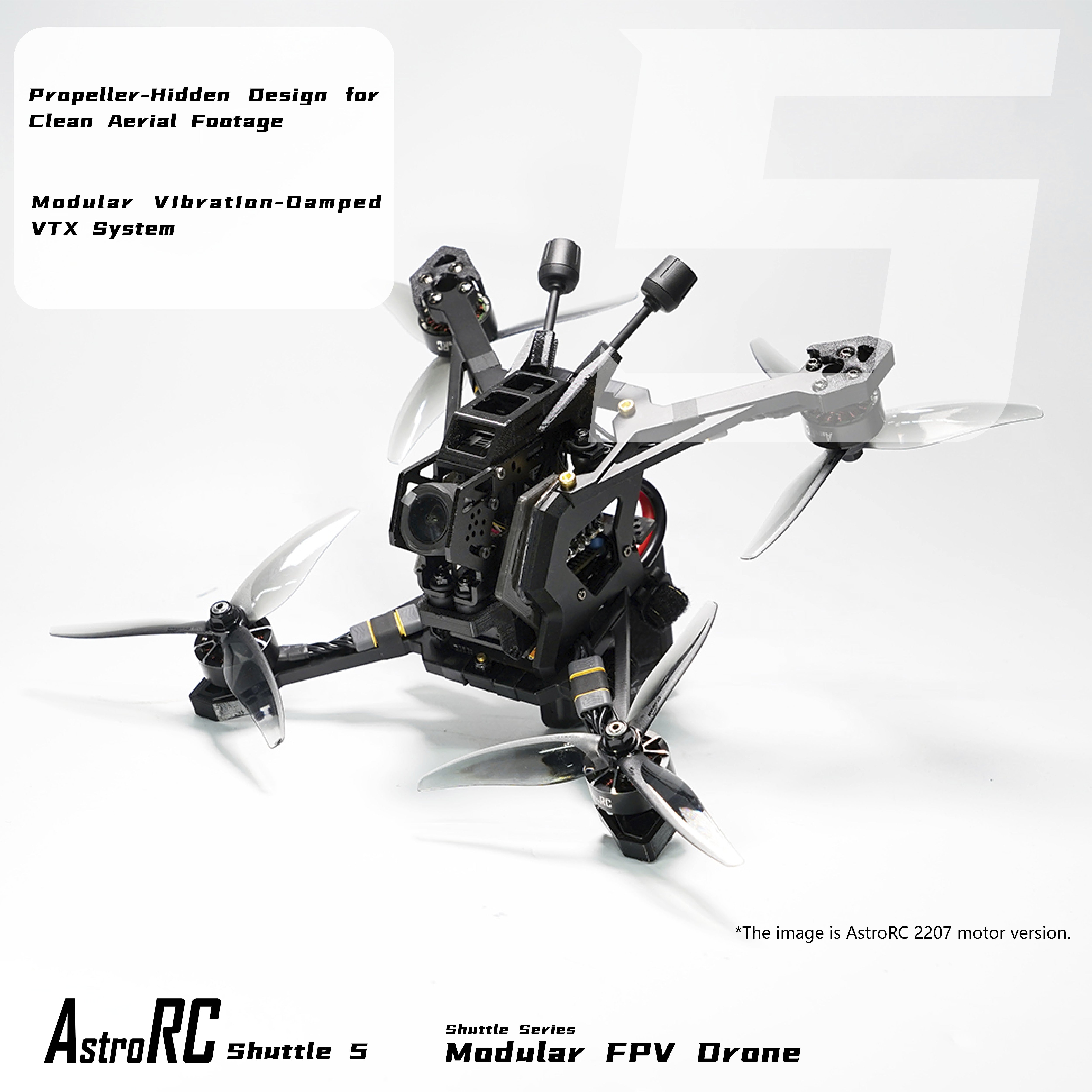 [PNP/BNF] Shuttle 5Inch Freestyle FPV Drone Kit HD O4 Transmission Mod ...